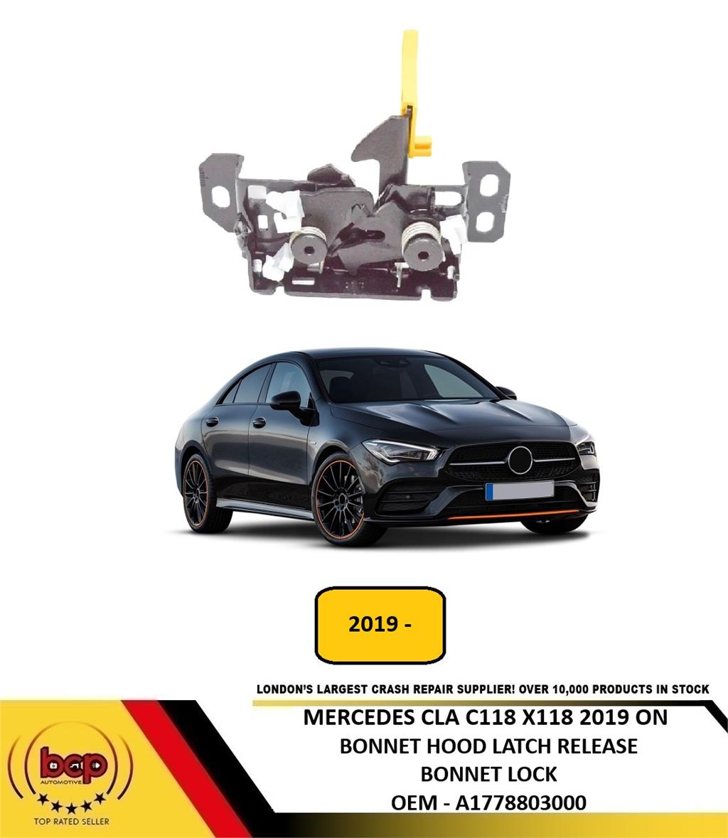 MERCEDES CLA C118 X118 2019 ON BONNET HOOD RELEASE LATCH LOCK A1778803 ...